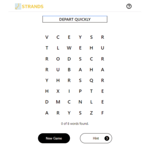 NYT Strands - Play Strands Game Today